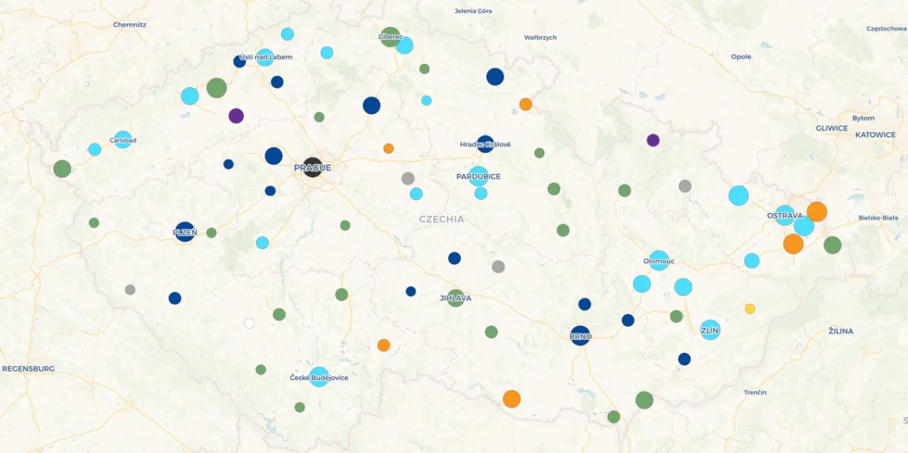 INTERAKTIVNÍ MAPA: Podívejte se, kdo usedl ve vedení desítek největších ...