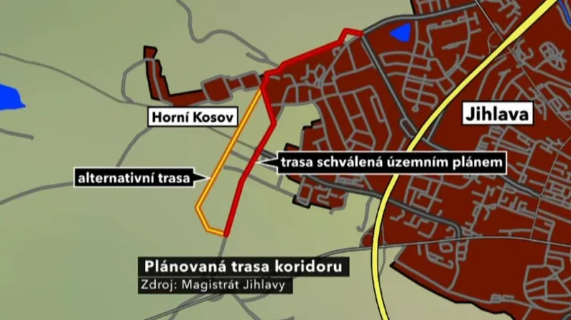 Jihlava změnila územní plán, obchvat povede lidem pod okny — ČT24 — Česká televize