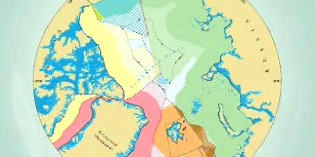 První arktická mapa vymezuje území, o které se hádají světové mocnosti ...