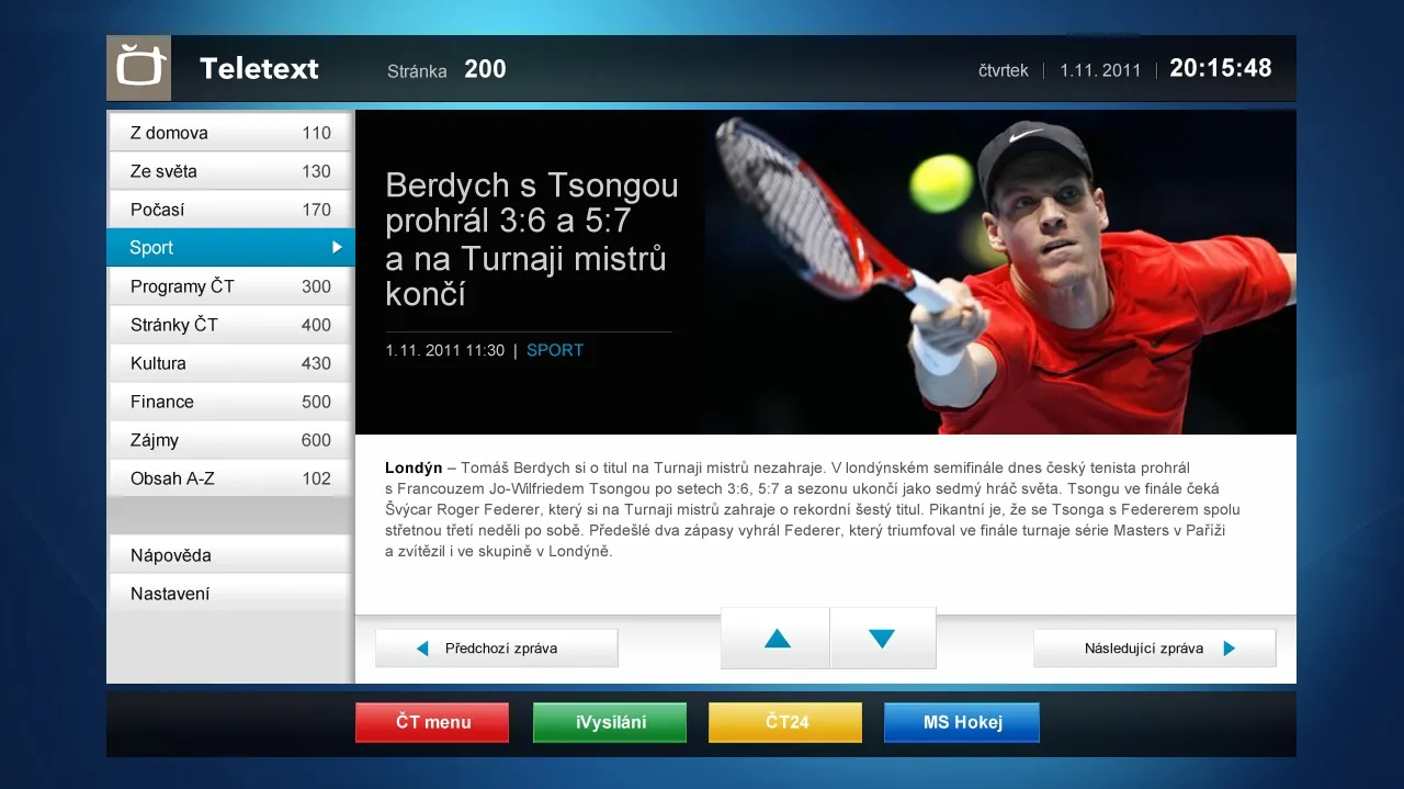 ČT představila HD teletext a vizi hybridní televize — ČT24 — Česká televize