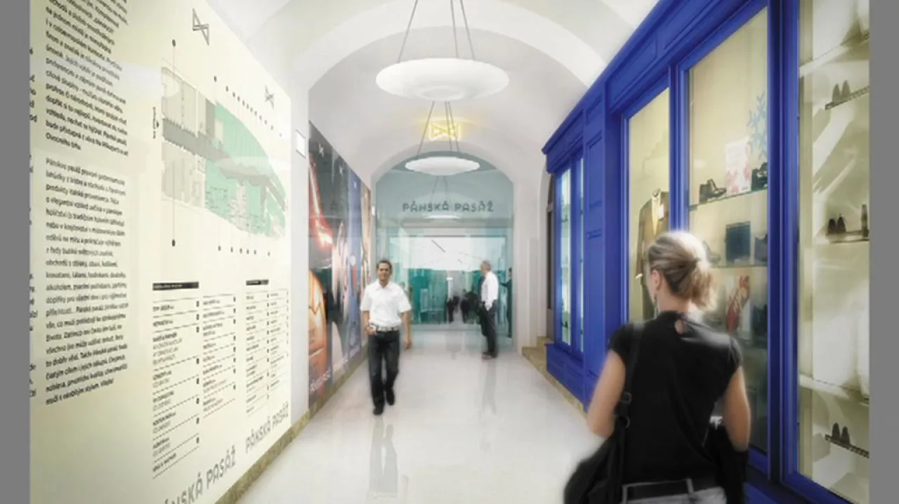 Své brány otevře první pánská pasáž — ČT24 — Česká televize