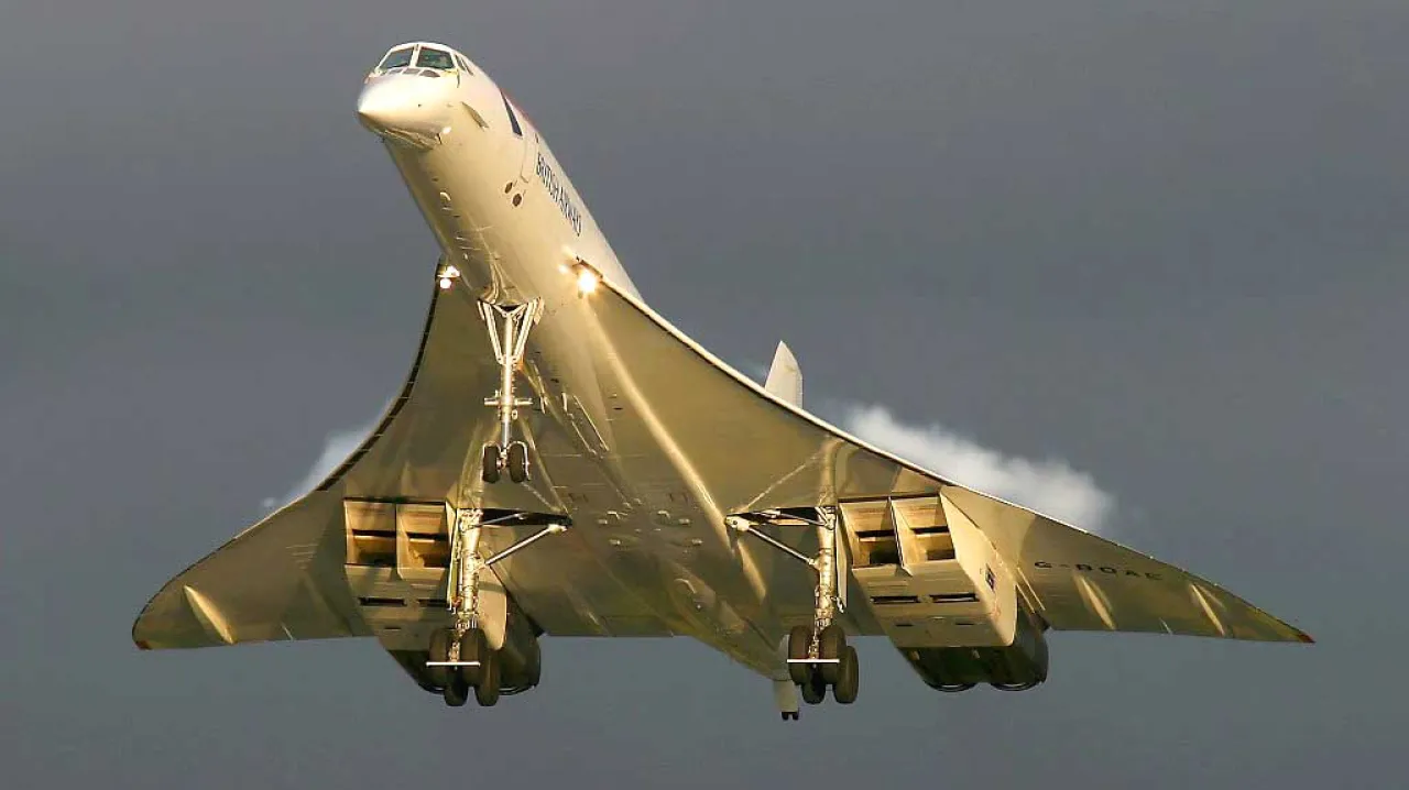 Britsko-francouzský Concorde - symbol cestování nadzvukovou rychlostí ...
