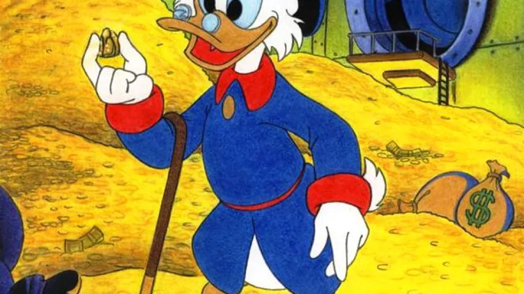 Strýček Skrblík je nejbohatší fiktivní postavou. Druhý je upír — ČT24 ...