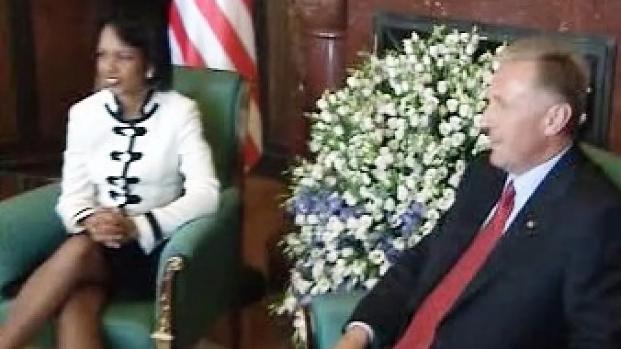 Riceová: Děkuji vám, pane premiére, že jste dobrým přítelem Spojených ...