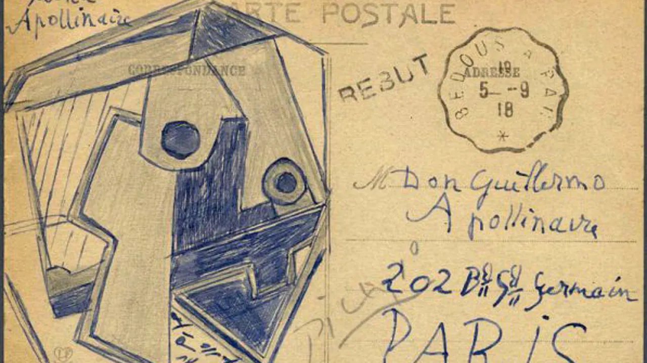 Apollinaire pohlednici od Picassa nedostal – teď se vydražila za 5,5 ...