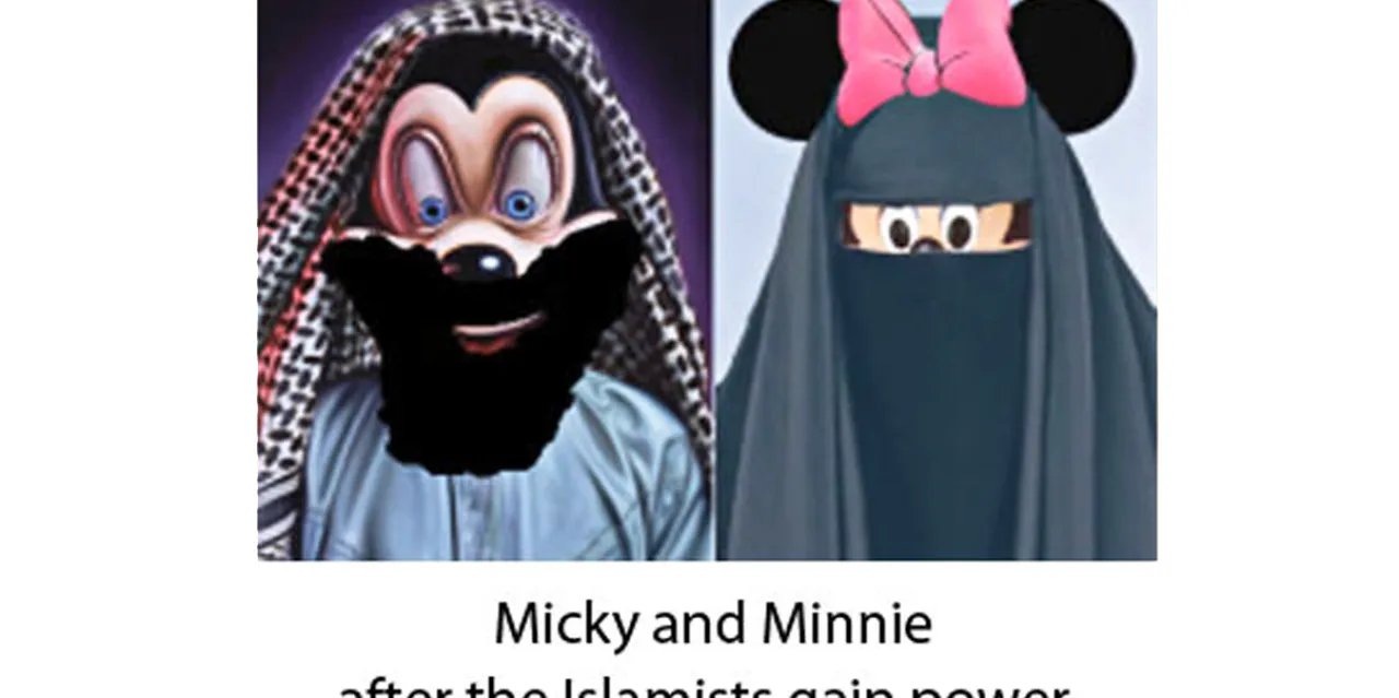 Žertík s muslimským Mickey Mousem může přijít draho — ČT24 — Česká televize