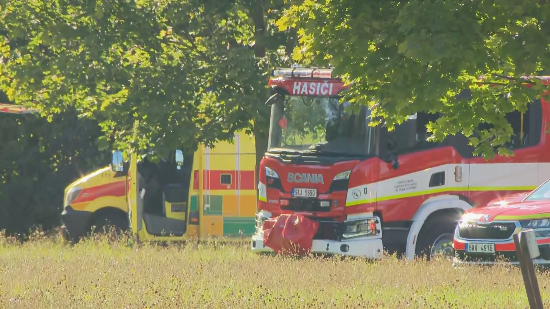 V pražských Letňanech spadlo do lesoparku malé letadlo — ČT24 — Česká ...