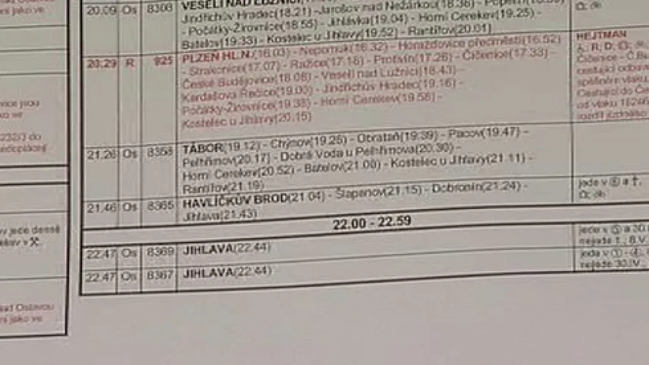 Lidé mohou připomínkovat návrhy jízdních řádů — ČT24 — Česká televize