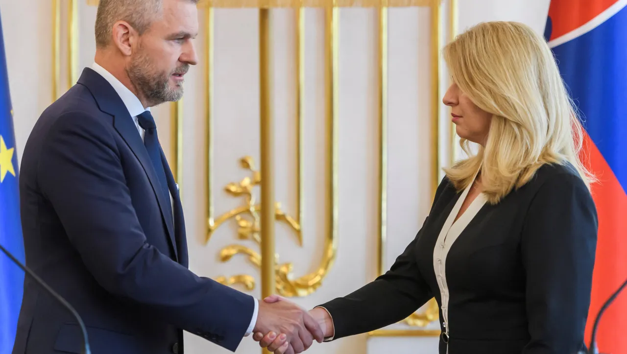 Čaputová a Pellegrini společně odmítli násilí — ČT24 — Česká televize